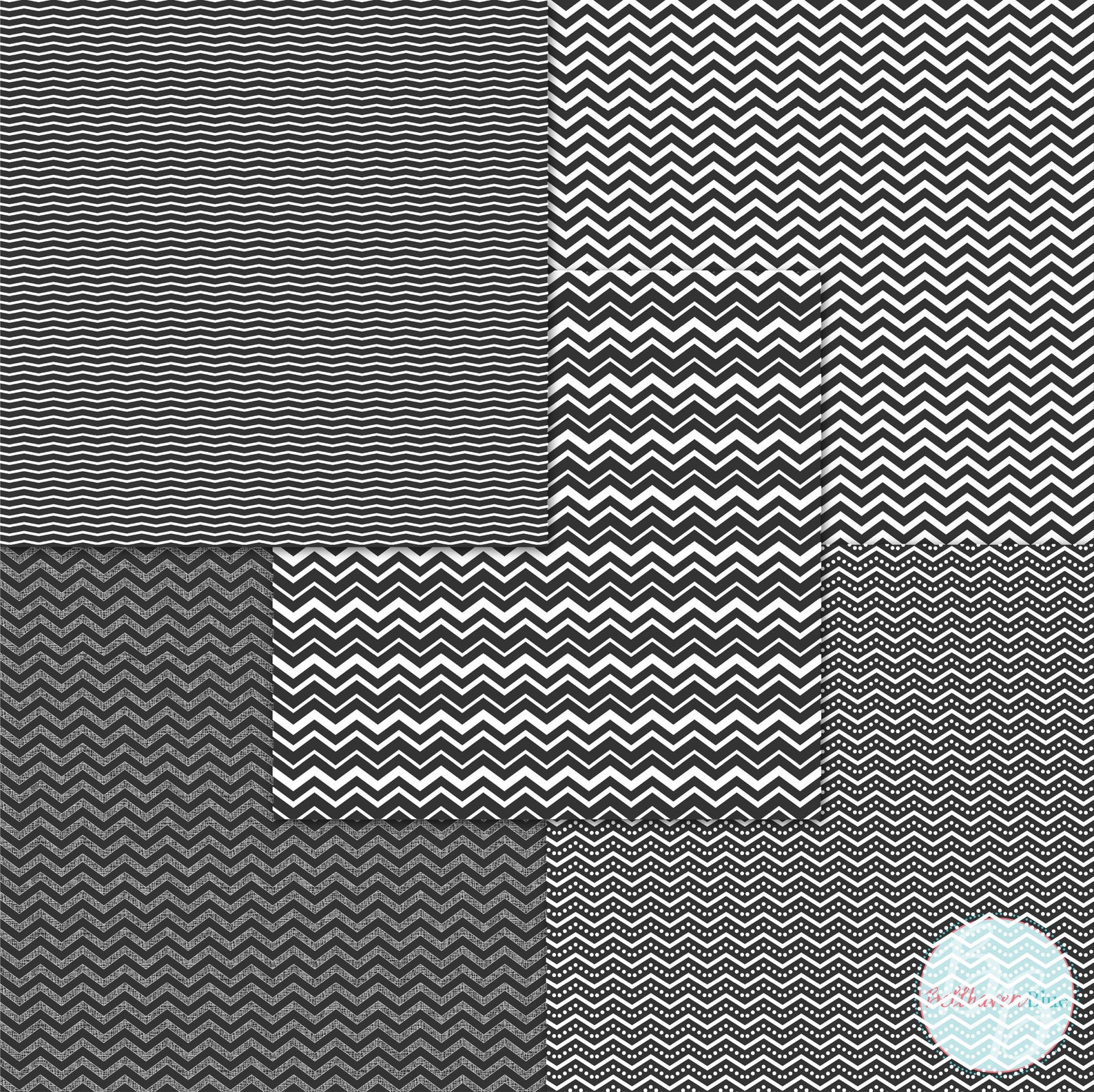 Chevron (and More) Overlay Digital Paper, 28 PNG Files, EPS Vector ...