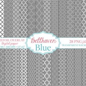 Quatrefoil Overlay Digital Paper - Etsy