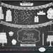 Chalkboard String Light & Garland Clipart, Instant Download, Chalk ...