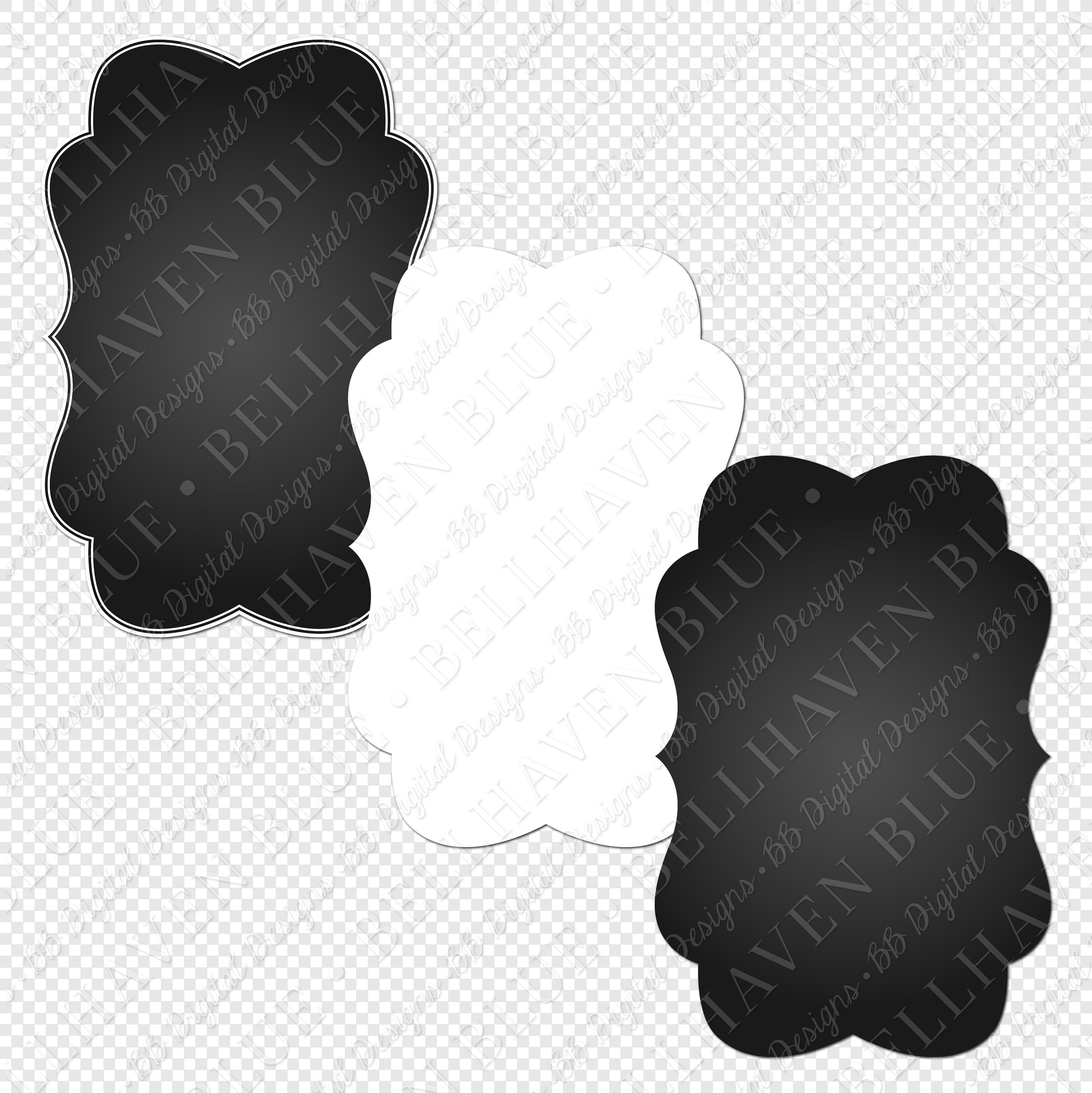 Bracket Frame Clipart, Chalkboard Frame, Instant Download, Vector, EPS ...