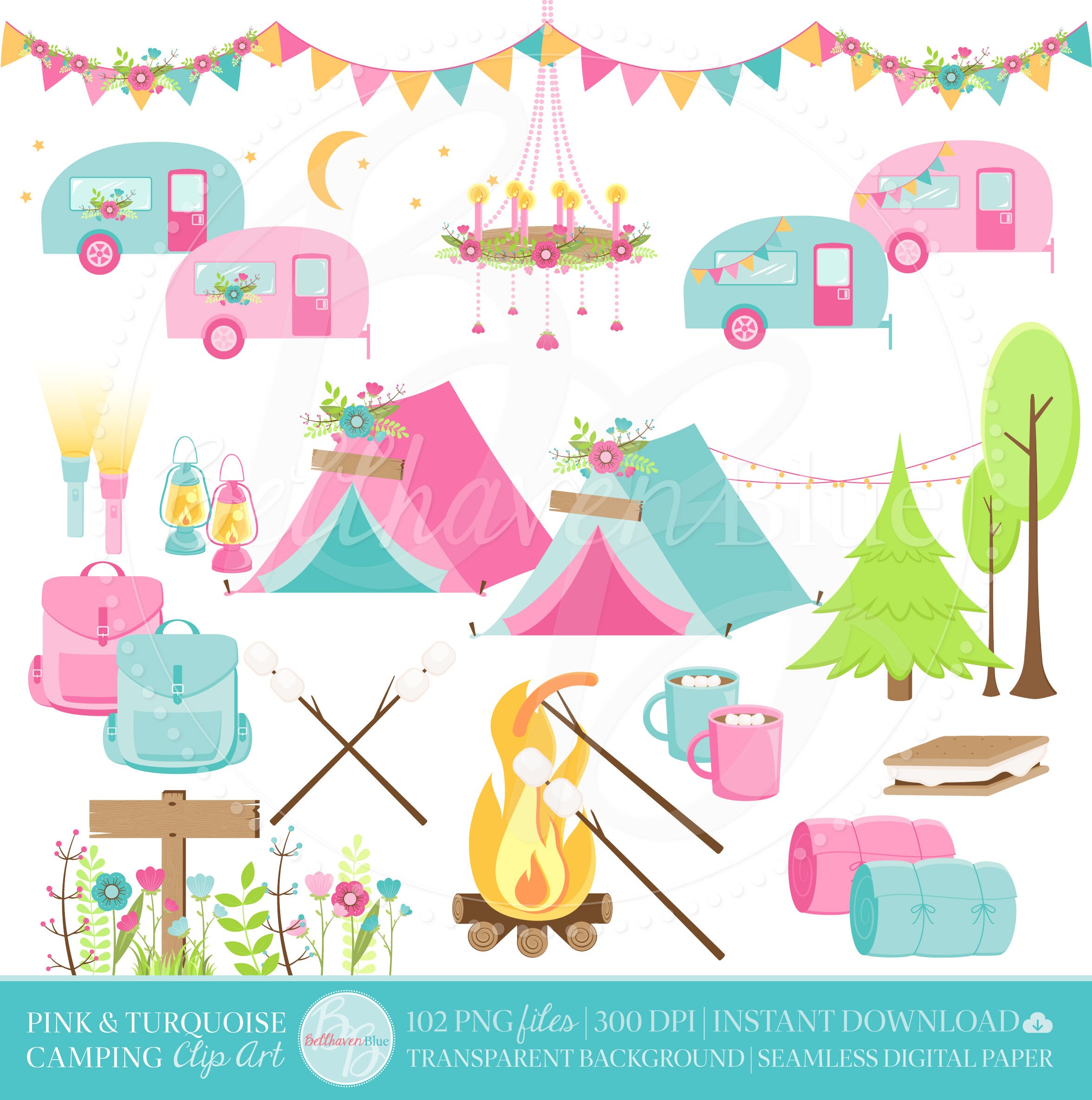 Pink Tent Clip Art