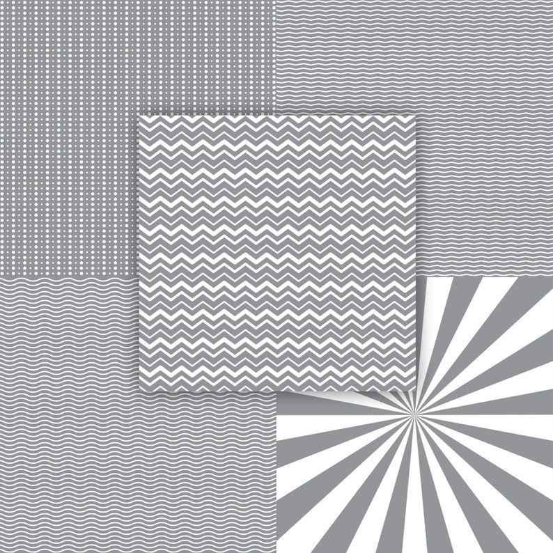 Chevron and More Overlay Digital Paper - Etsy