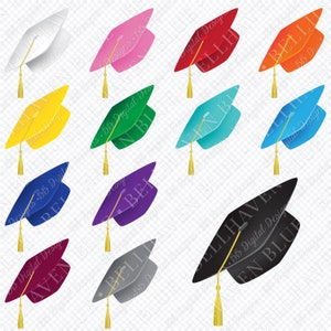 Graduation Cap and Diploma Clipart, PNG, Cap, Tassel, Year, 2024 ...