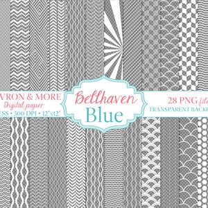 Chevron (and More) Overlay Digital Paper, 28 PNG Files, Instant ...