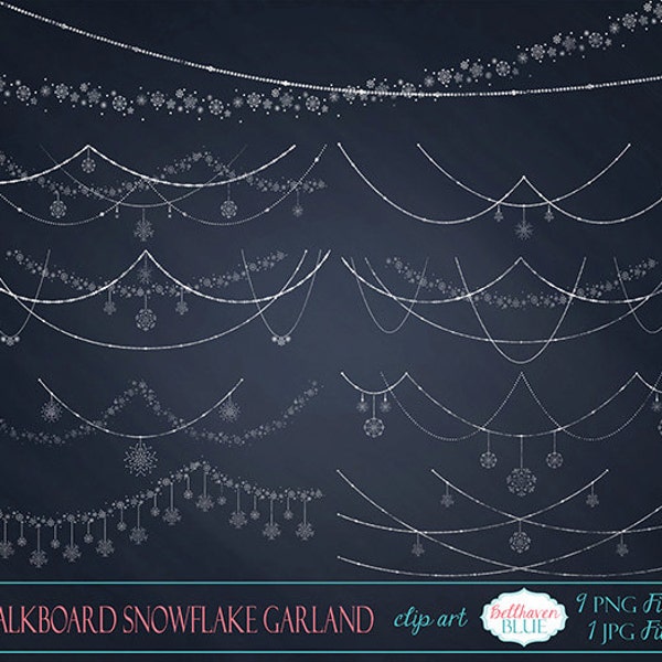 Chalkboard Snowflake - Etsy