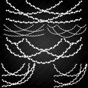 Chalkboard String Light & Garland Clipart, Instant Download, Chalk ...