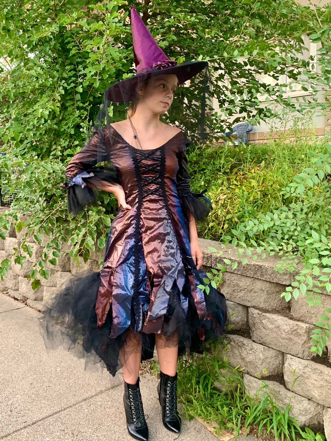 Steampunk Gothic Witch Costume With Hat - Etsy