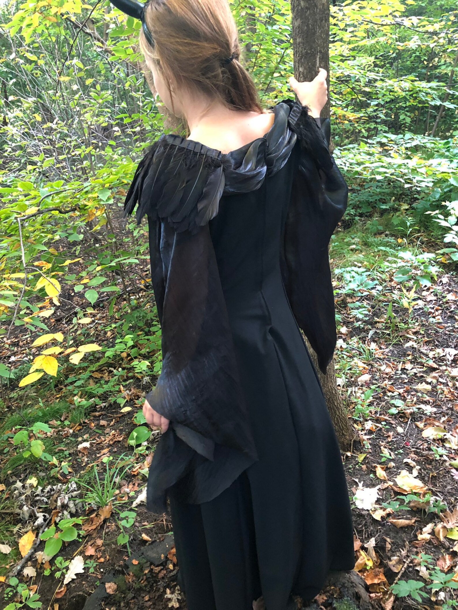 Maleficent Costume for Girls - Etsy