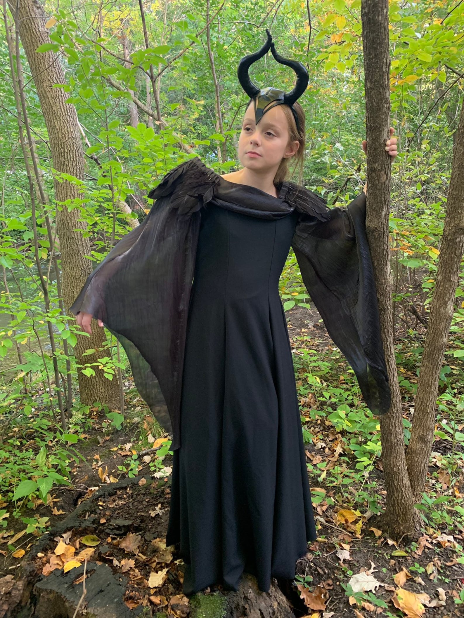 Maleficent Costume for Girls - Etsy