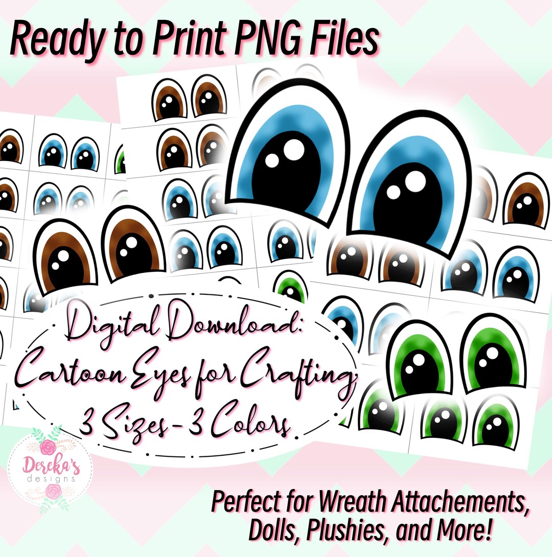 Downloadable Eye File: Three Sizes and Colors, Download JPEG and PNG ...
