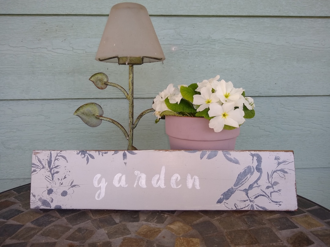 Wood Garden Sign - Etsy
