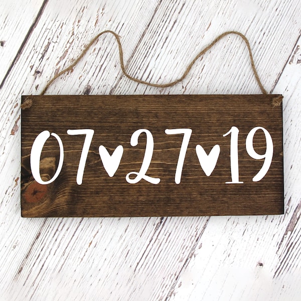 Wedding Date Sign - Etsy