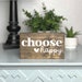 Choose Happy Mini Wood Sign, Inspirational Shelf Sitter, Encouragement ...