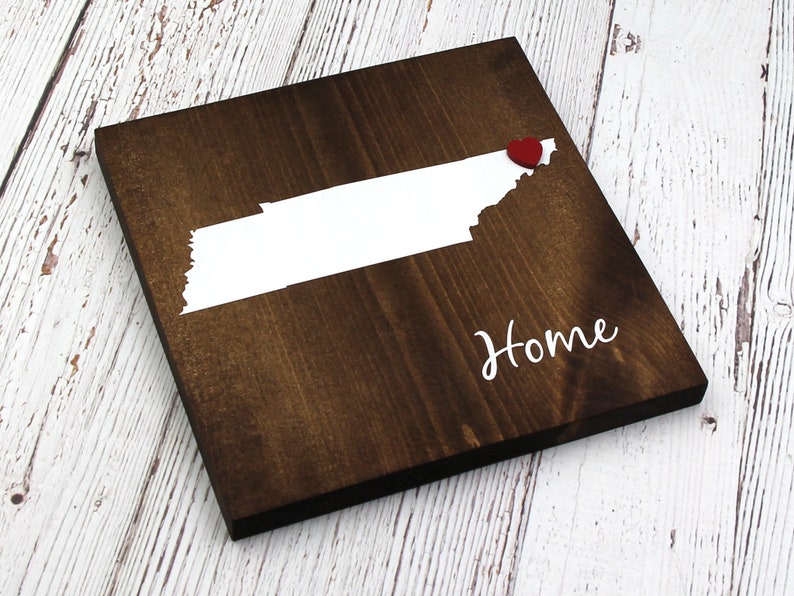 Tennessee State Home Sign All States Available Rustic Hand | Etsy