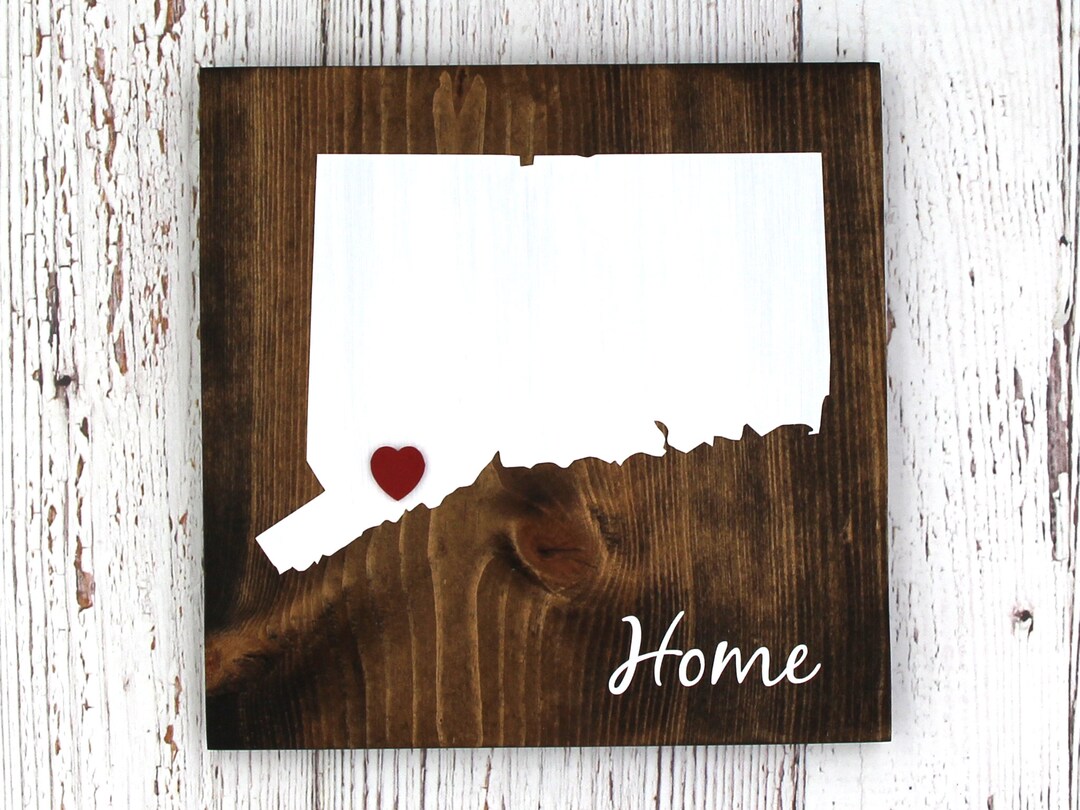 All States Available, Rustic Hand Painted home State Wood Sign ...