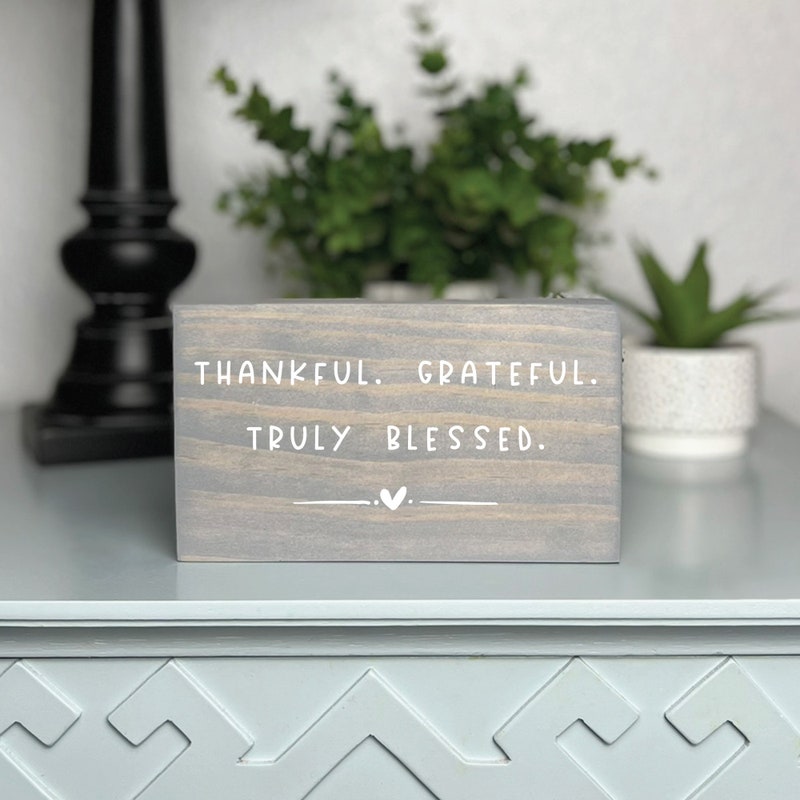 Thankful Wood Sign - Etsy