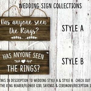 Rustic Hand Painted Wood Wedding Sign, Ring Security, Ring Bearer Sign ...