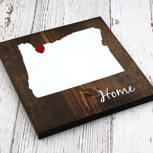 Oregon State Home Sign, All States Available, Rustic Hand Painted home ...