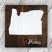 Oregon State Home Sign, All States Available, Rustic Hand Painted home ...