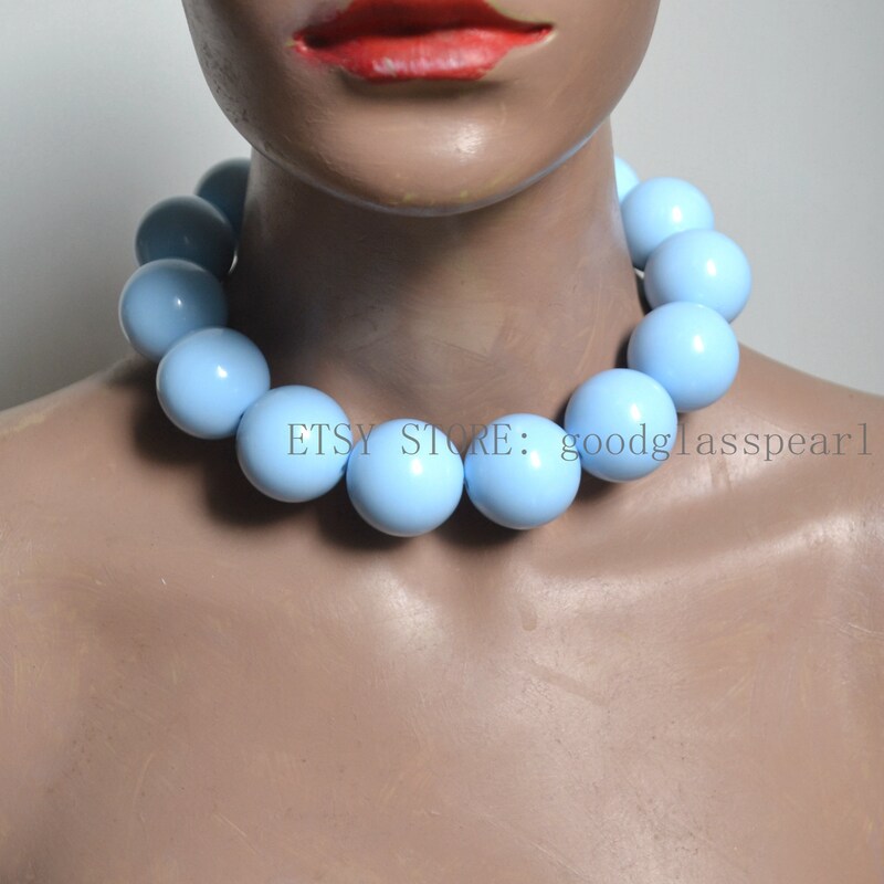Large Blue Bead - Etsy