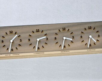 Usa 4 Time Zone Clock - Etsy