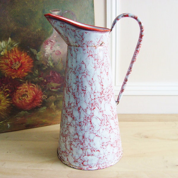 Enamel Pitcher - Etsy