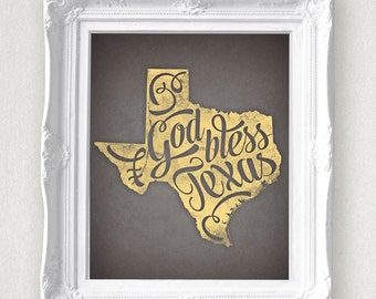 God Bless Texas - Etsy