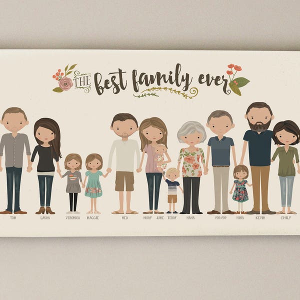 Extended Family Portrait - Etsy