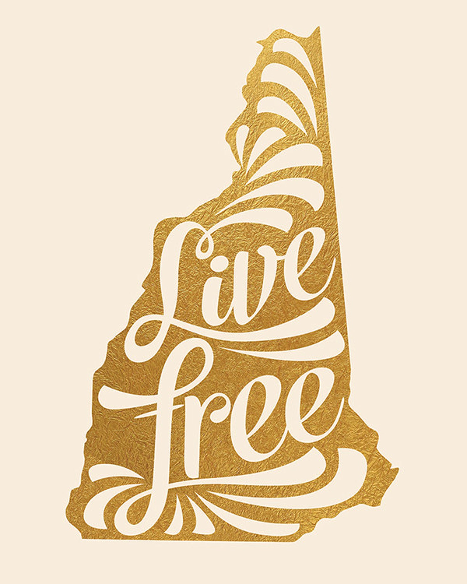 New Hampshire Printable NH Home State Art New Hampshire - Etsy