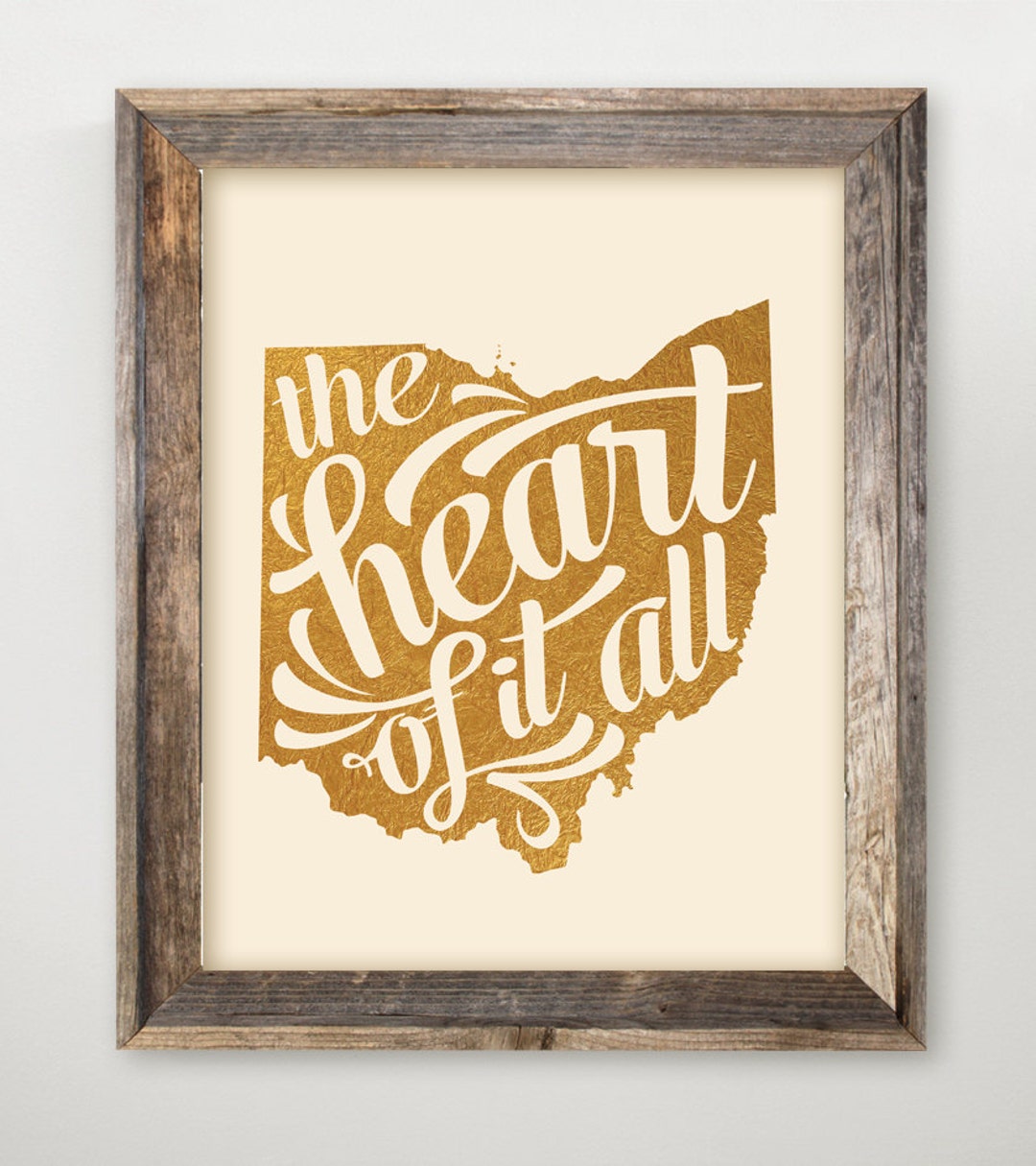 The Heart of It All Ohio State Print 8 X 10 - Etsy
