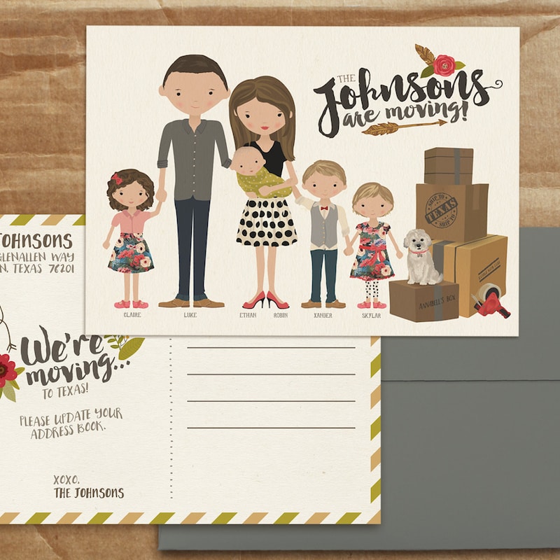 Moving Postcard - Etsy