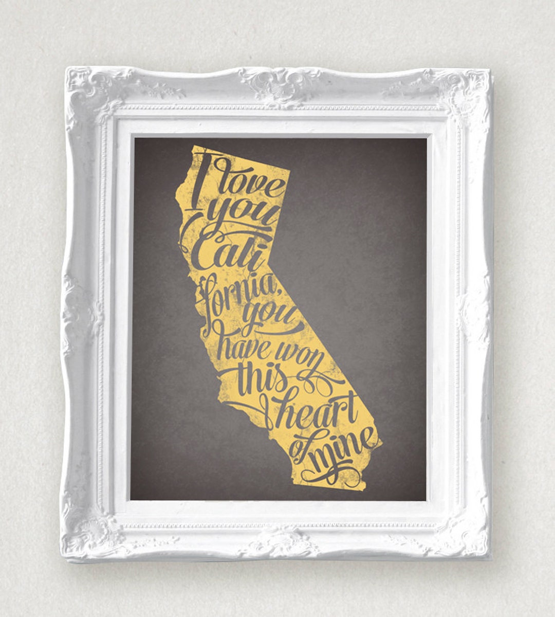 California State Print 8 X 10 - Etsy