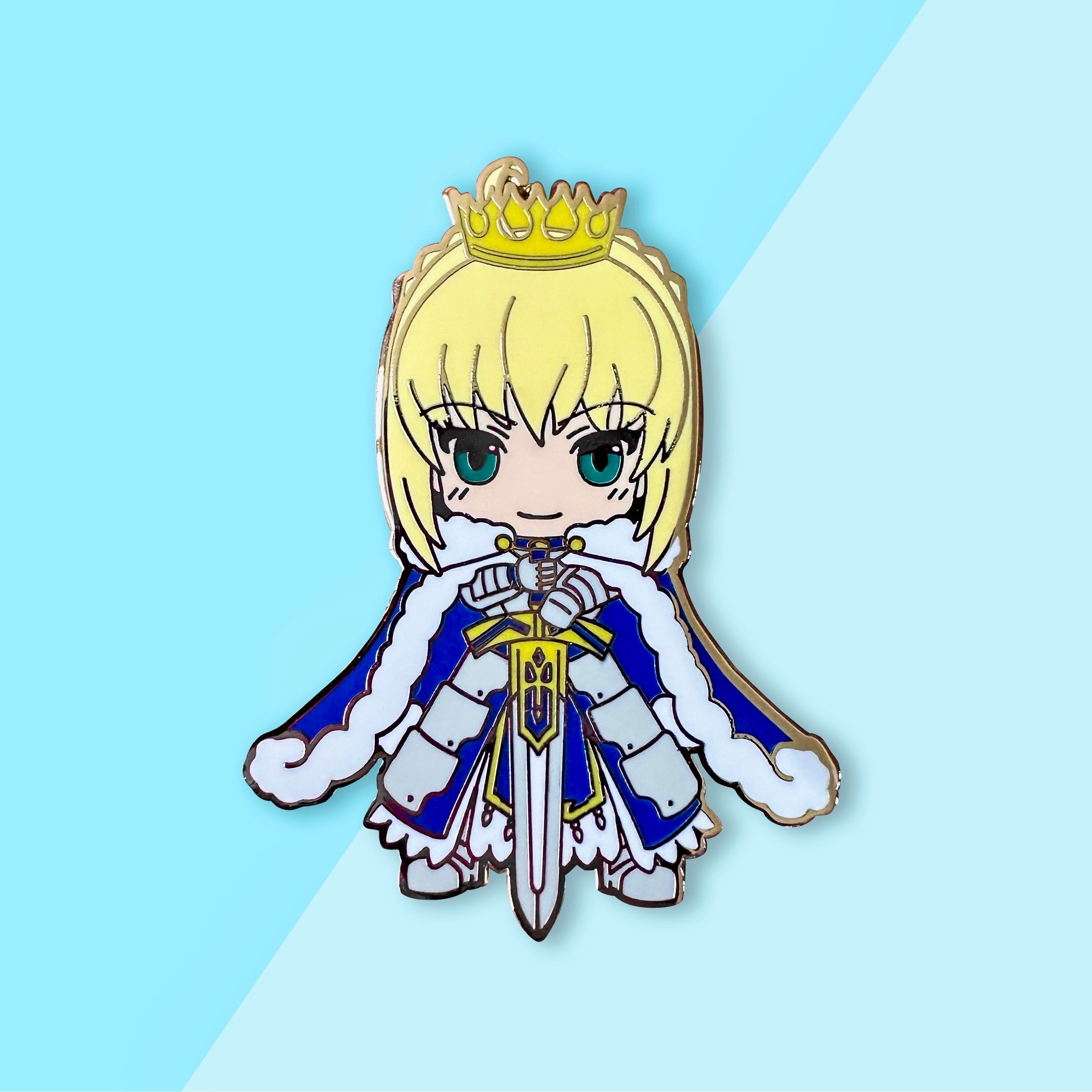 Fate/zero Saber Enamel Pin - Etsy