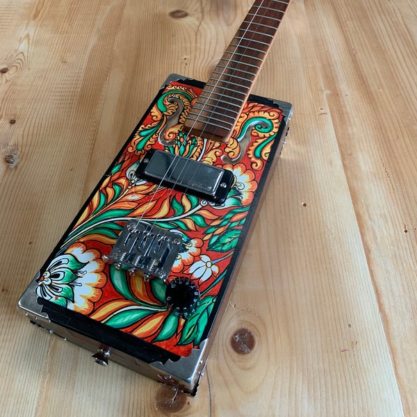 3 String Electric Cigar Box Guitar - Etsy