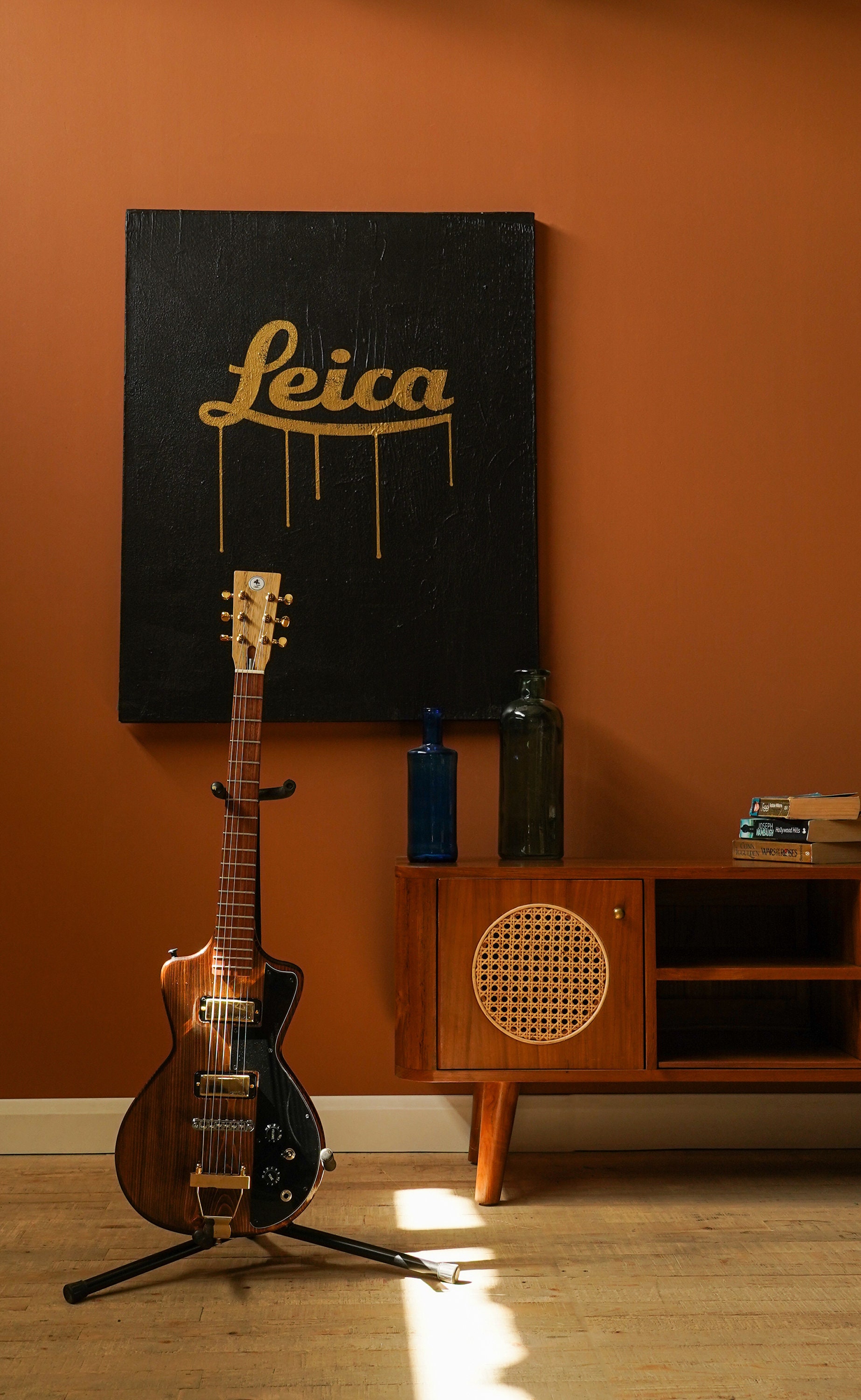 Handmade Solid Body Electric Guitar Made From Salvaged Woods Model Hr ...