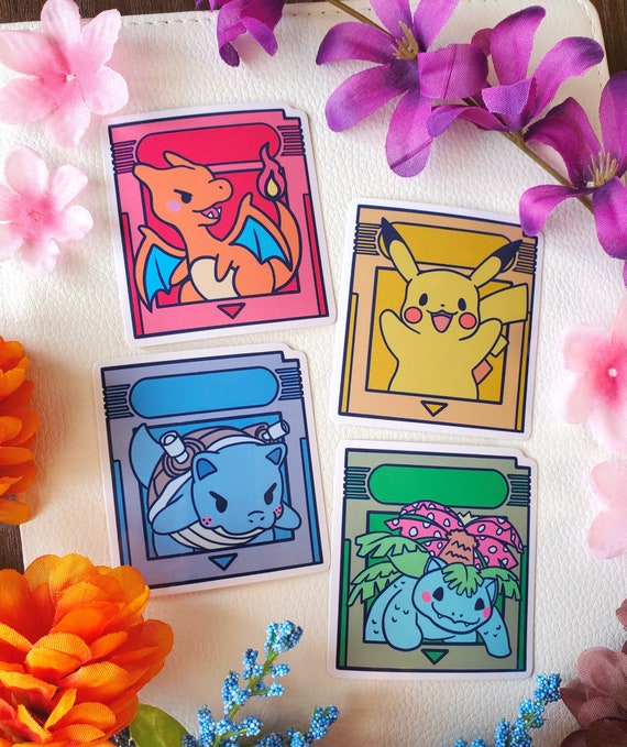 Cartridge Pokemon Sticker Pack / Pokemon Stickers / Cute - Etsy