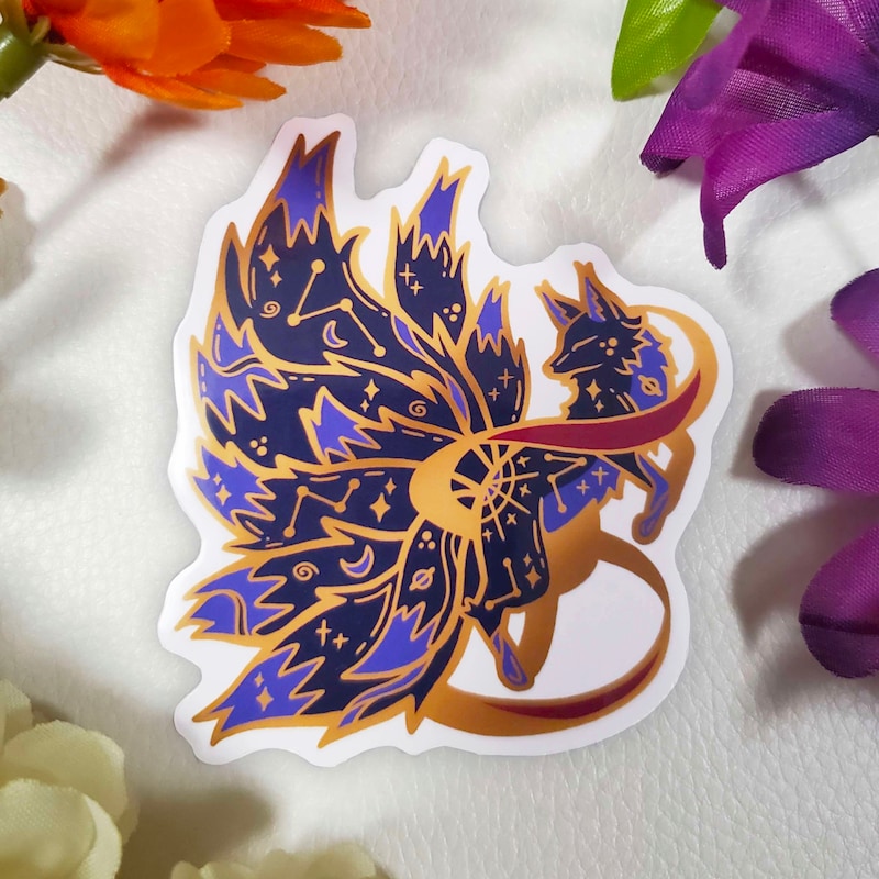 Vinyl Kitsune Stickers - Etsy