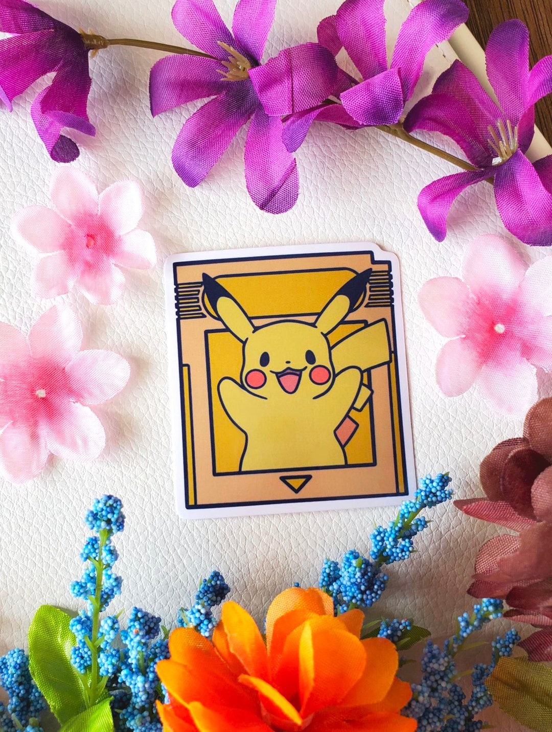 Cartridge Pikachu Sticker / Pokemon Sticker / Cute Pokemon Sticker ...