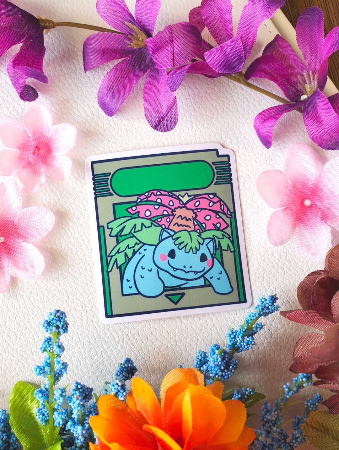 Cartridge Venusaur Sticker / Pokemon Sticker / Cute Pokemon Sticker ...