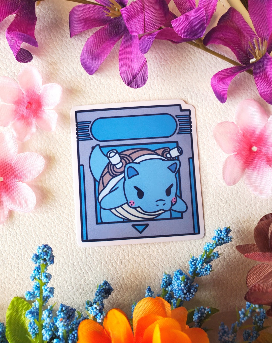 Cartridge Blastoise Sticker / Pokemon Sticker / Cute Pokemon Sticker ...