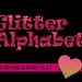 Pink Glitter Alphabet Clipart, Glitter Alphabet Clip Art, Pink Glitter ...