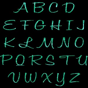 Turquoise Glitter Alphabet Clipart, Glitter Alphabet Clip Art, Teal ...