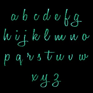Turquoise Glitter Alphabet Clipart, Glitter Alphabet Clip Art, Teal ...