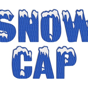Snow Cap Alphabet - Etsy