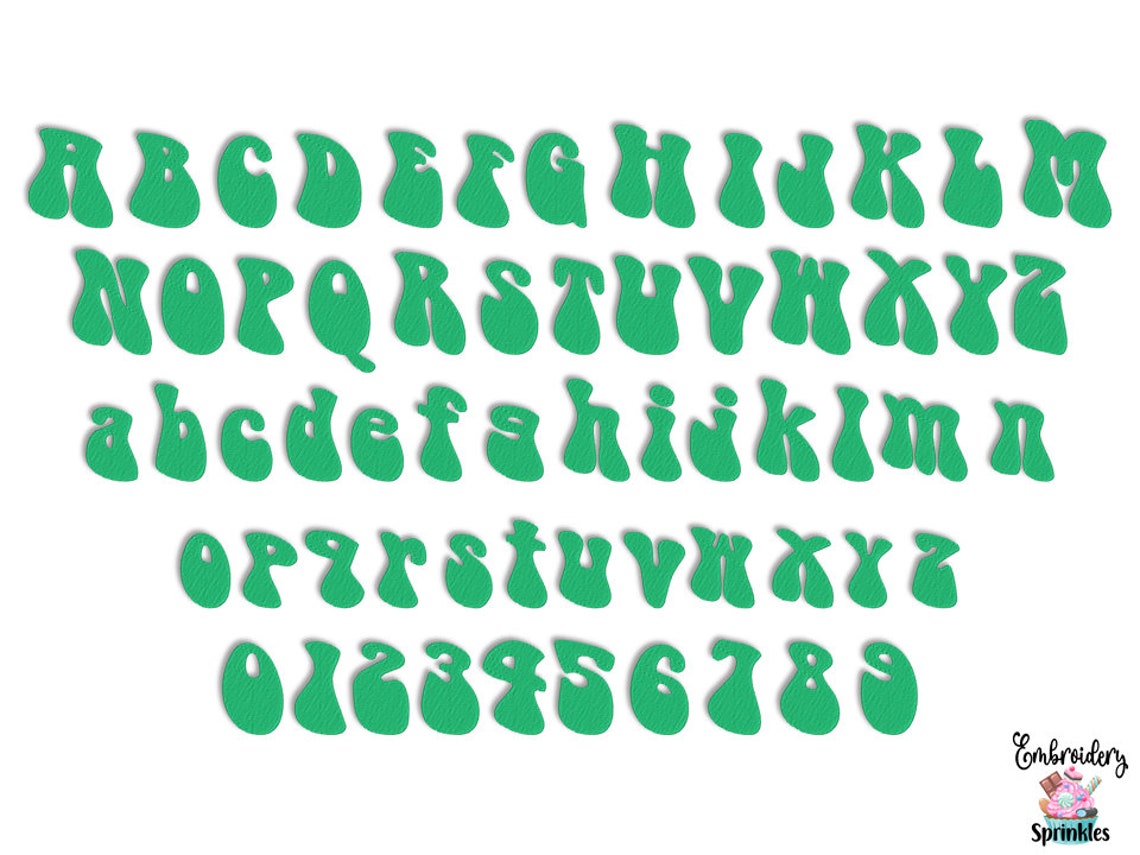 Bubbles Machine Embroidery Font Alphabet, Fun Embroidery Download, BX ...