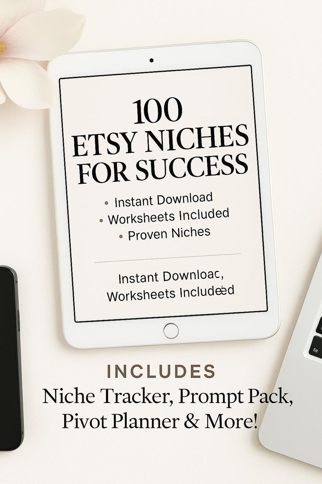 100 Etsy Niches for Success | Printable PDF Guide + Bonus Tools ...