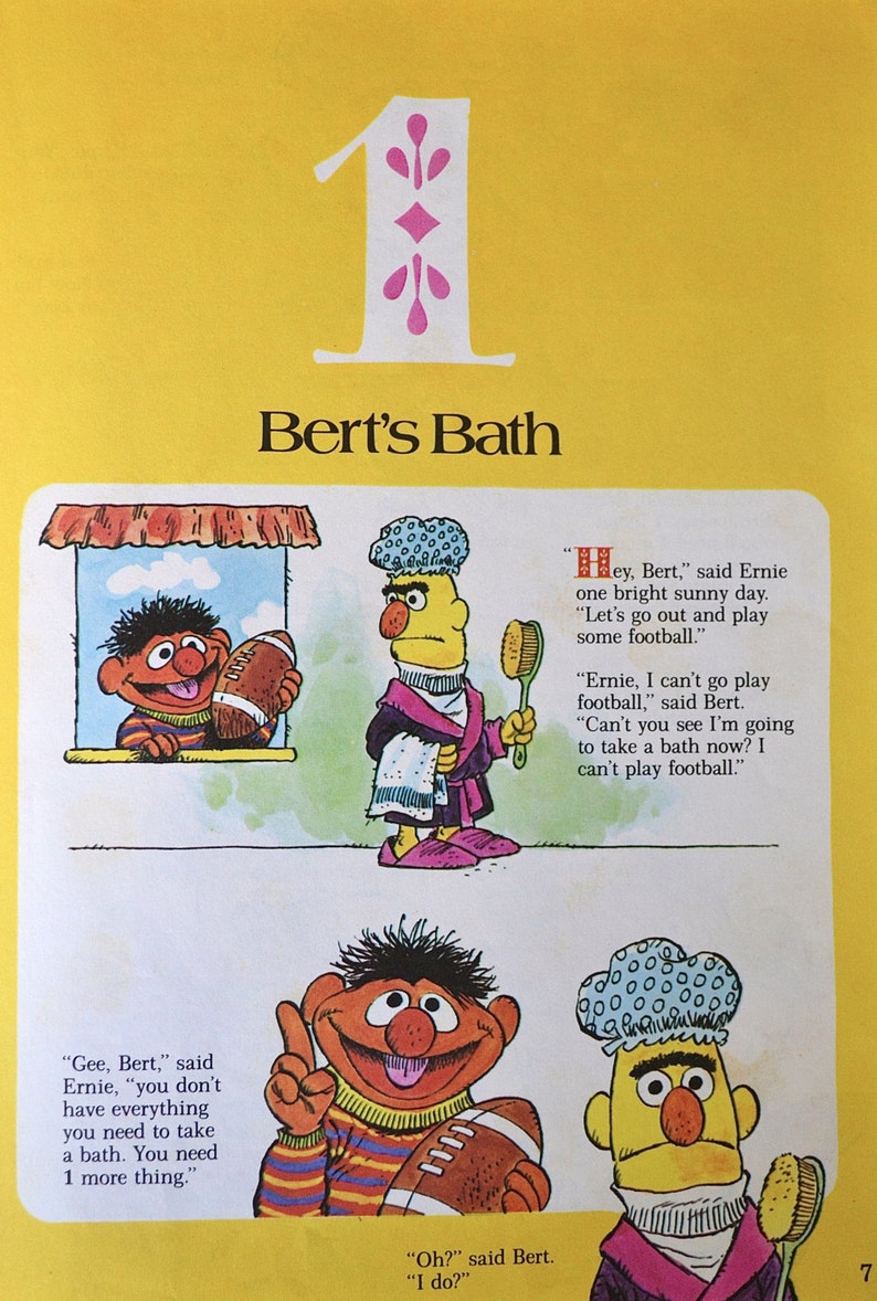 The Sesame Street 1,2,3 Story-book, Vintage Children's Book, 1973 - Etsy
