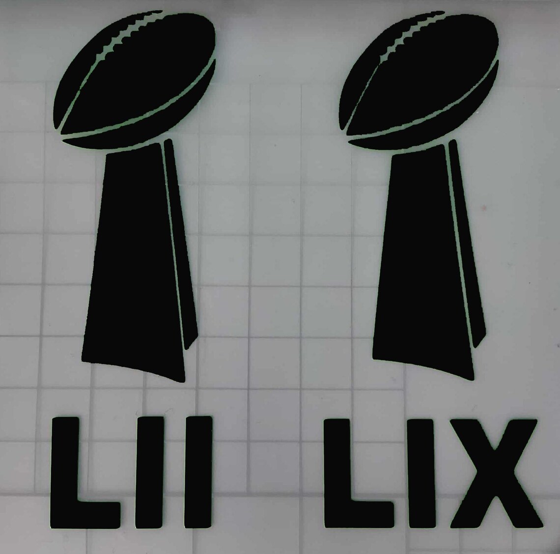 Eagles Super Bowl Trophies Sticker - Etsy
