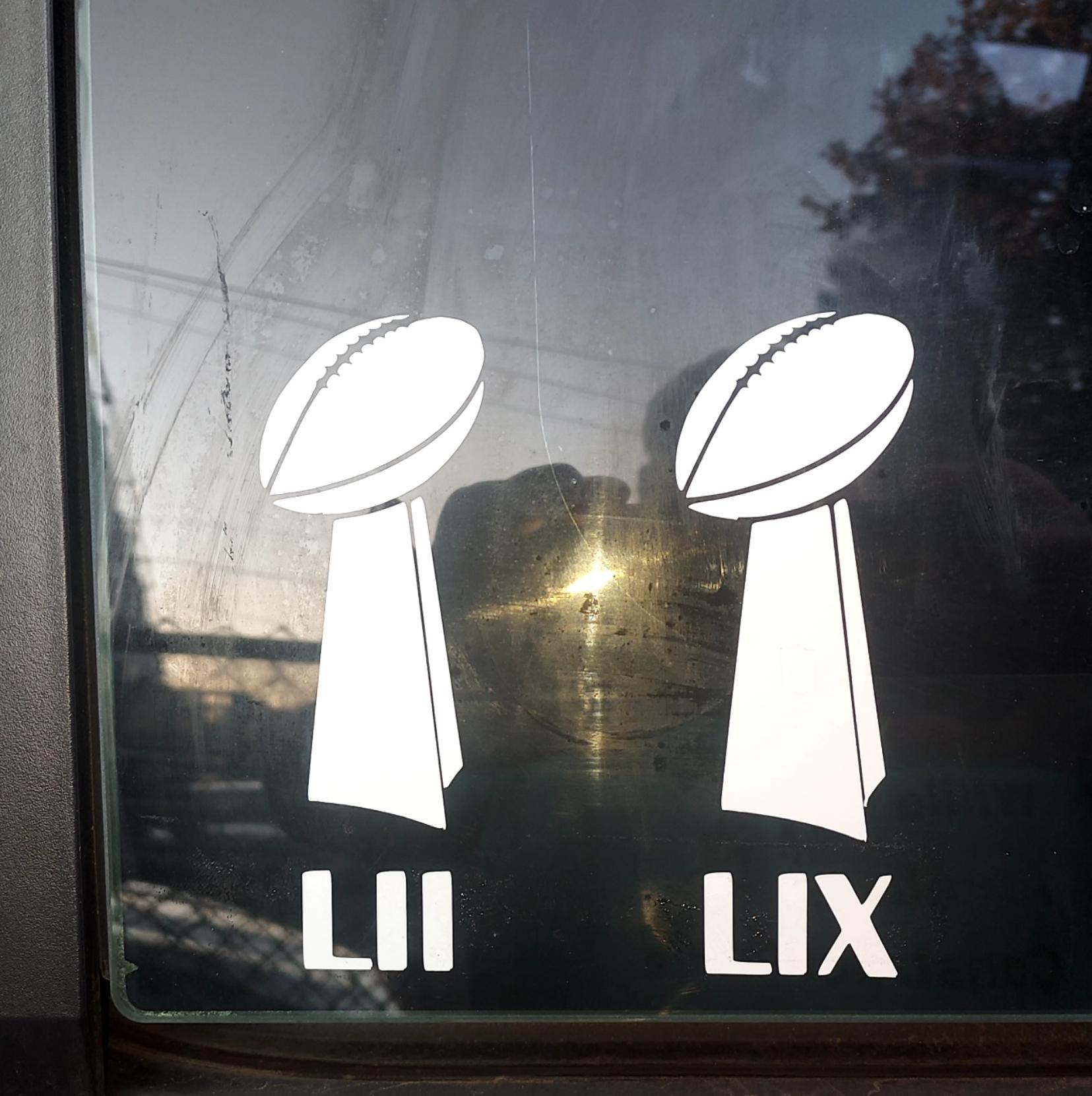 Eagles Super Bowl Trophies Sticker - Etsy