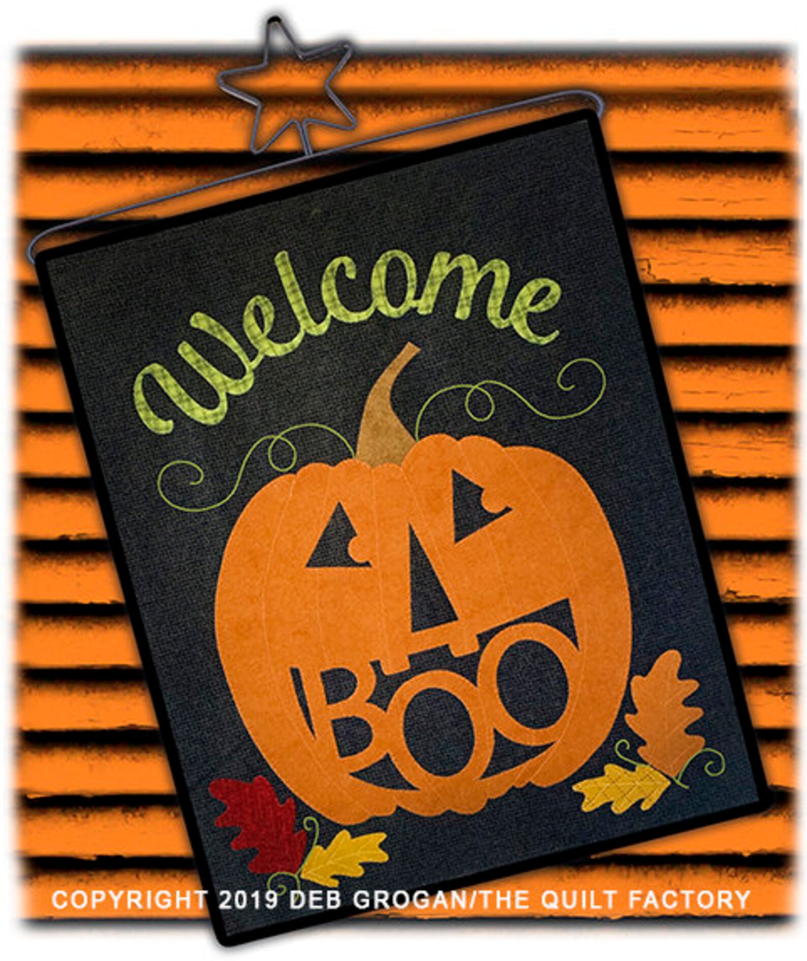 Welcome Boo Downloadable Wallhanging Pattern | Etsy